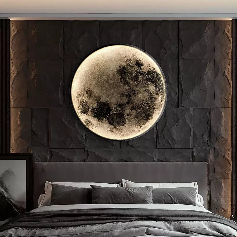 Nordic Moon Wall Light Metal Wall Sconce Lighting — Modrngy